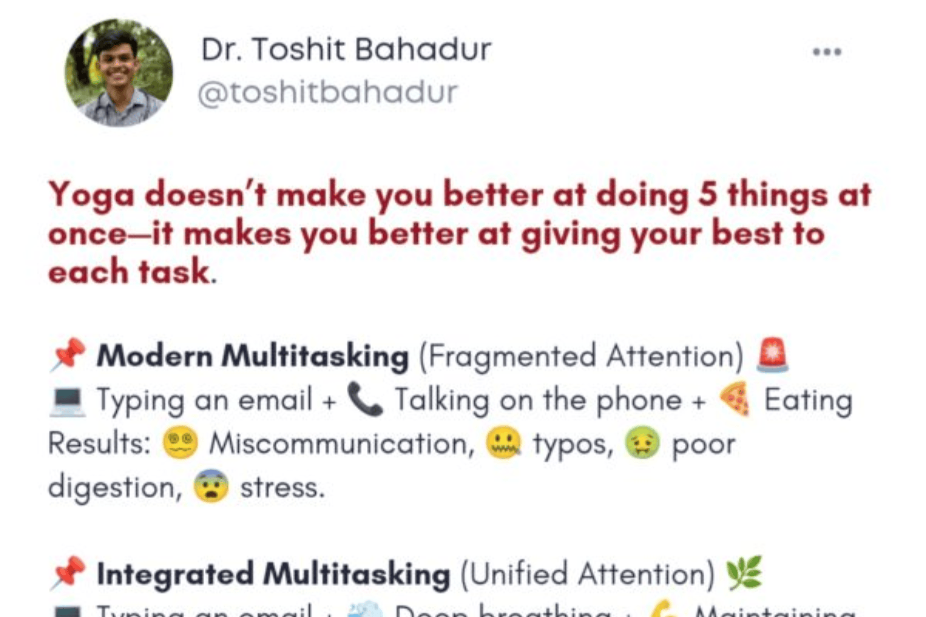 Yoga for Multitasking | Om Yoga Magazine